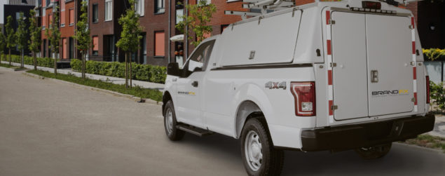 BrandFX Composite Fiberglass Service Truck Topper Insert Low Profile ...